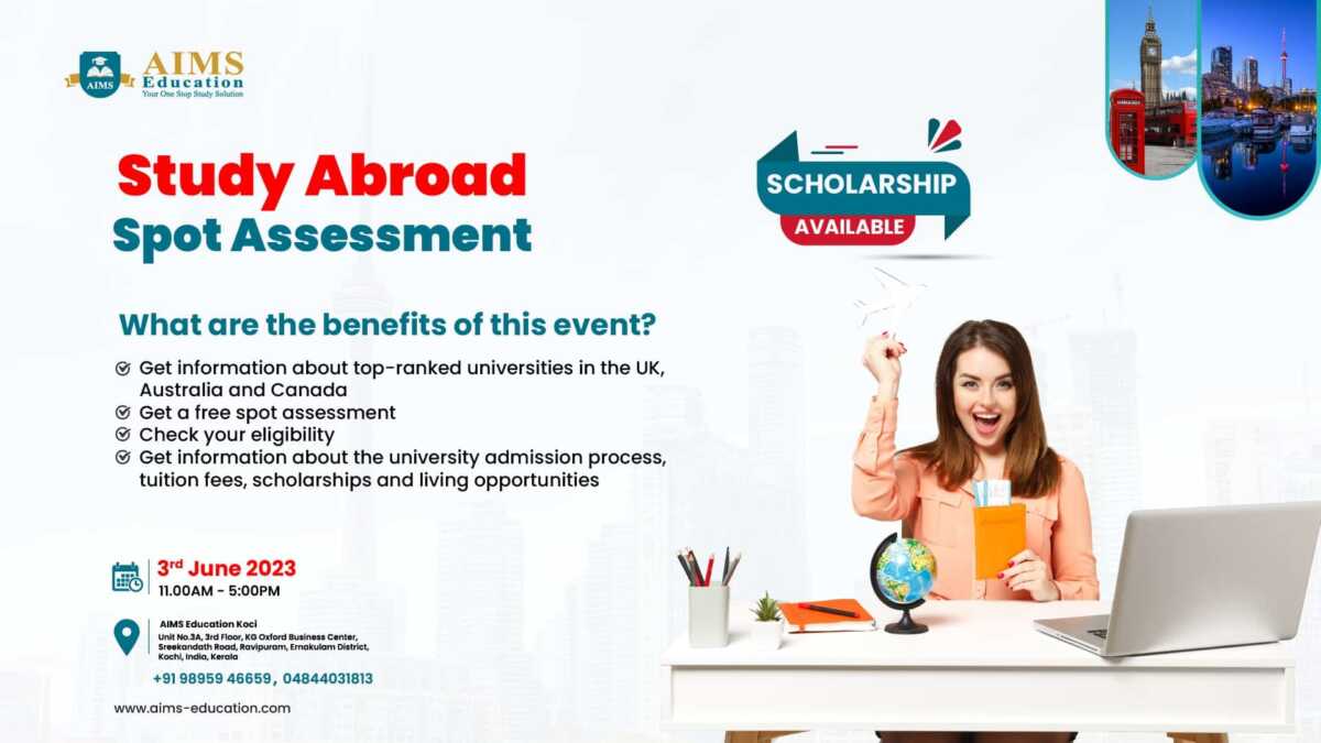 Study Abroad Spot Assessment in Kochi - AIMS Education