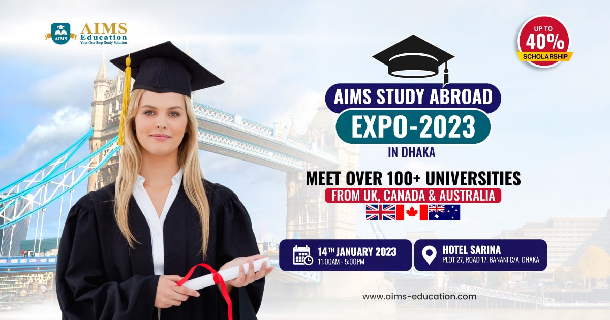 AIMS Study Abroad Expo 2023 in Dhaka - AIMS Education